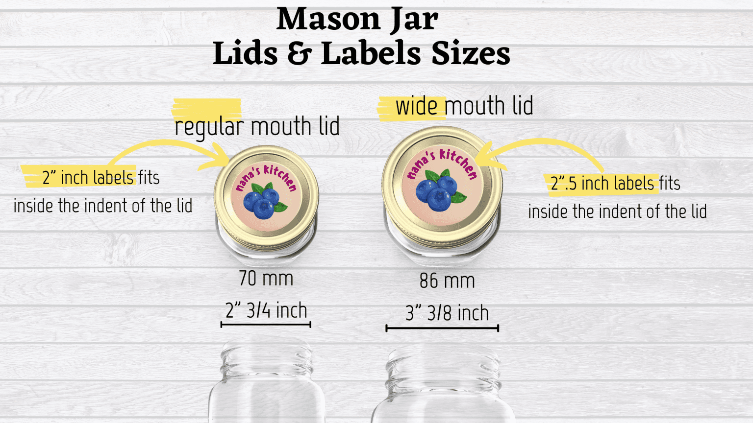 Mason Jar Lid Label Stickers – LujaStyles